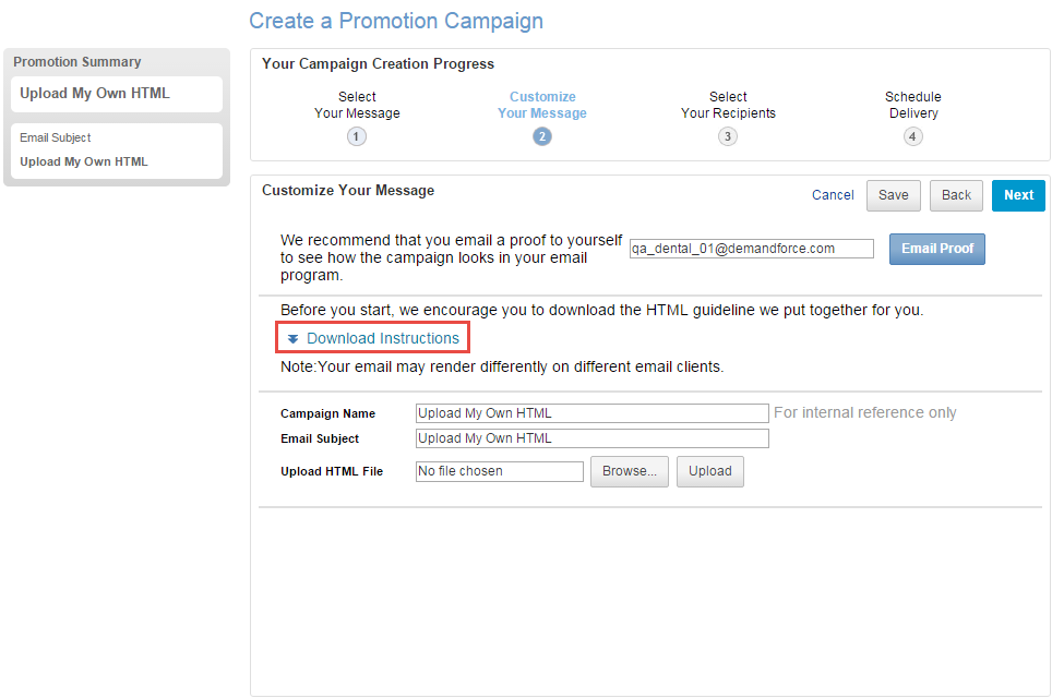 Creating Customized HTML for Campaigns